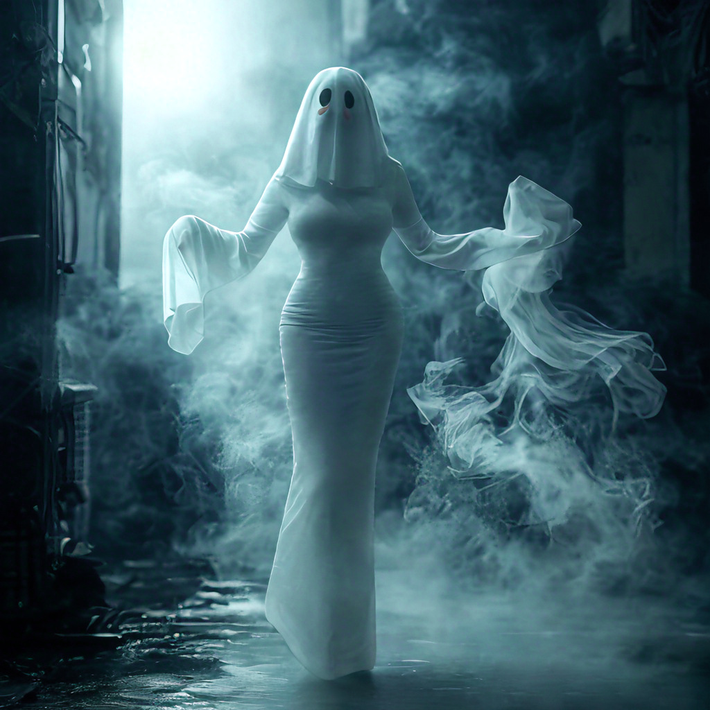 Buy White Ghost Fancy Dress Cosplay Uniform Halloween COS Costume PQ8085